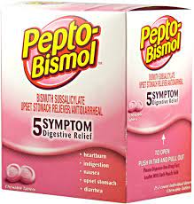 PEPTO BISMOL BOX CHEWABLE TABS. 25-PK of 2's /12 | PJ DISTRIBUTORS