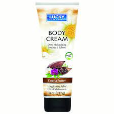 LUCKY BODY CREAM COCOA BUTTER 6oz /12 | PJ DISTRIBUTORS