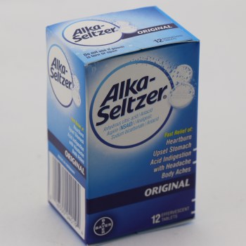 ALKA SELTZER ORIGINAL 12 TABS /48 | PJ DISTRIBUTORS
