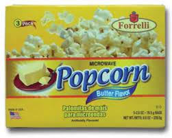 FORRELLI POPCORN BUTTER 3-PK 2.6oz /12 | PJ DISTRIBUTORS