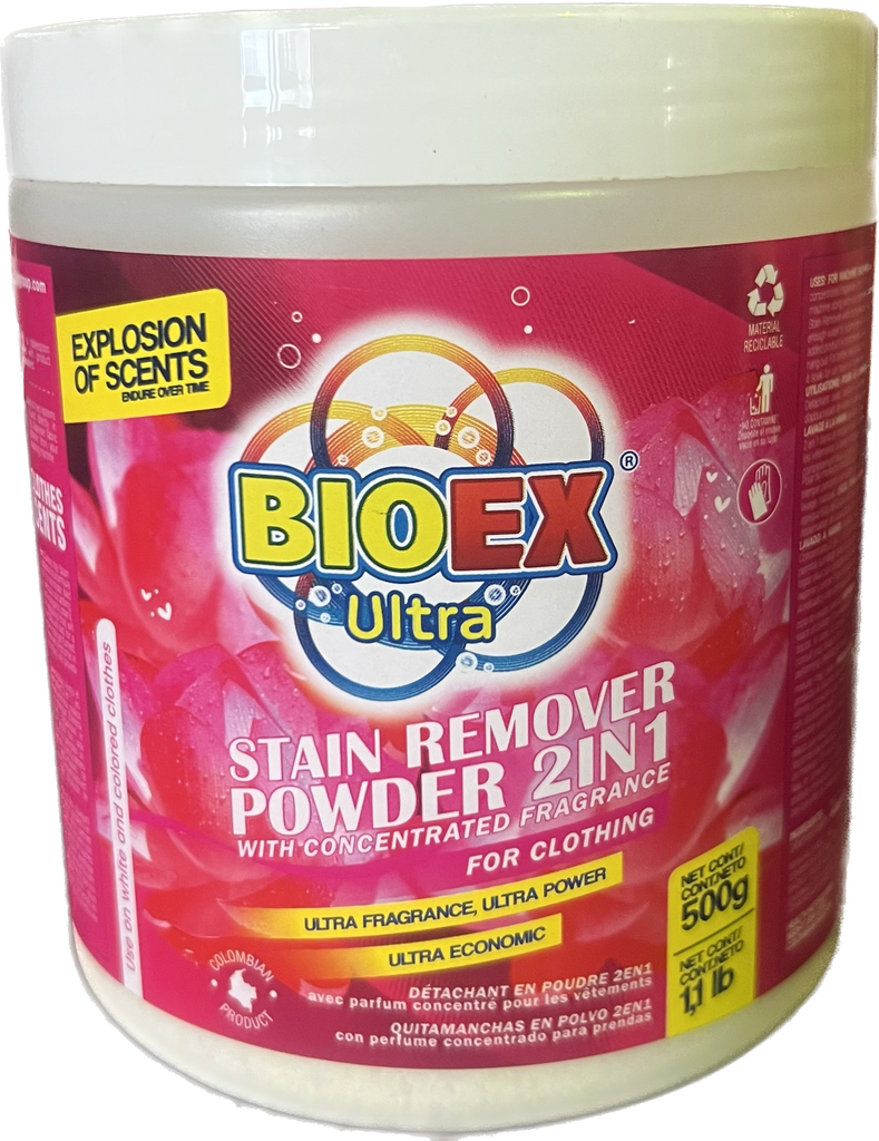 Bio Ex Laundry Powder 2in1 Stain Remover 500gm /24 | PJ DISTRIBUTORS