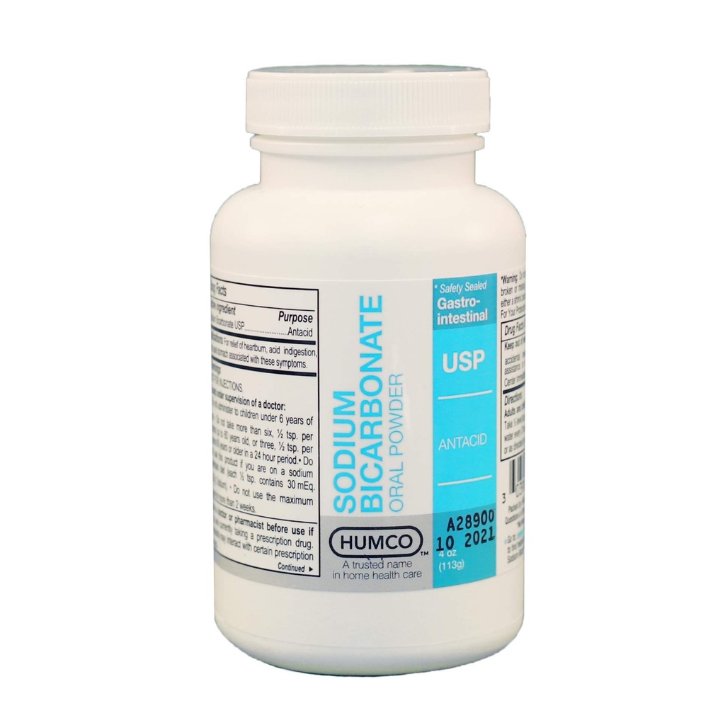 HUMCO SODIUM BICARBONATE 4oz /12 exp. 4/26 | PJ DISTRIBUTORS